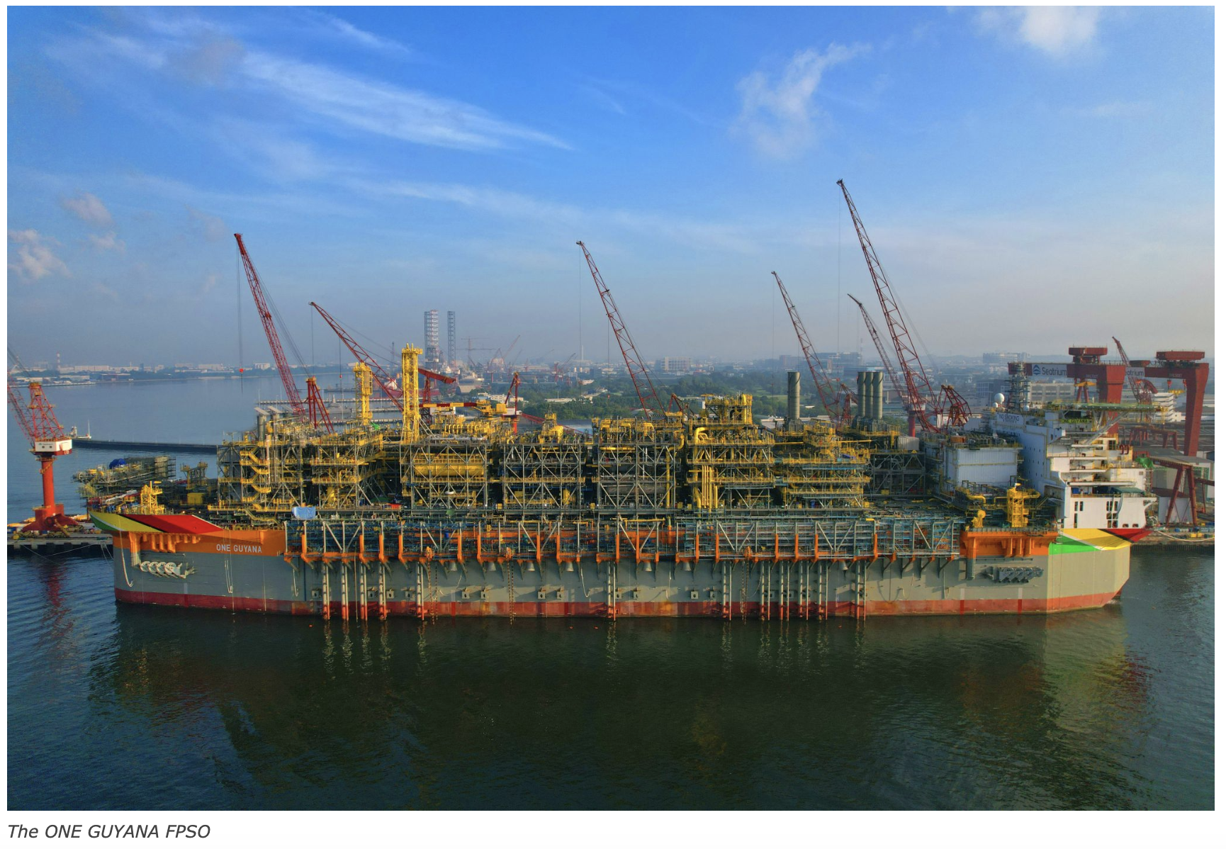 One Guyana FPSO Arrives, Signaling Major Boost in Oil Production ...